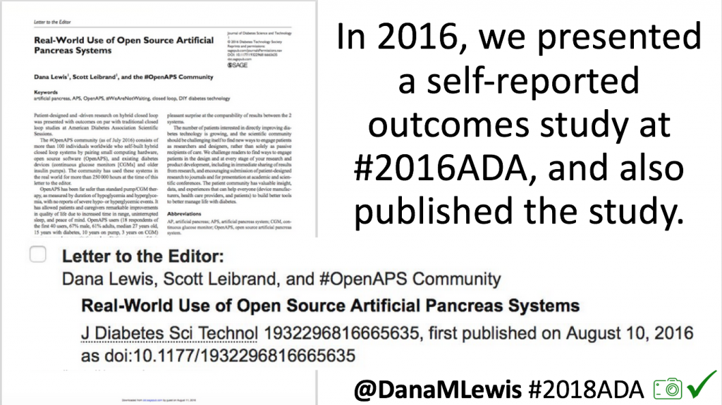Presentations and poster content from @DanaMLewis at #2018ADA | DIYPS.org